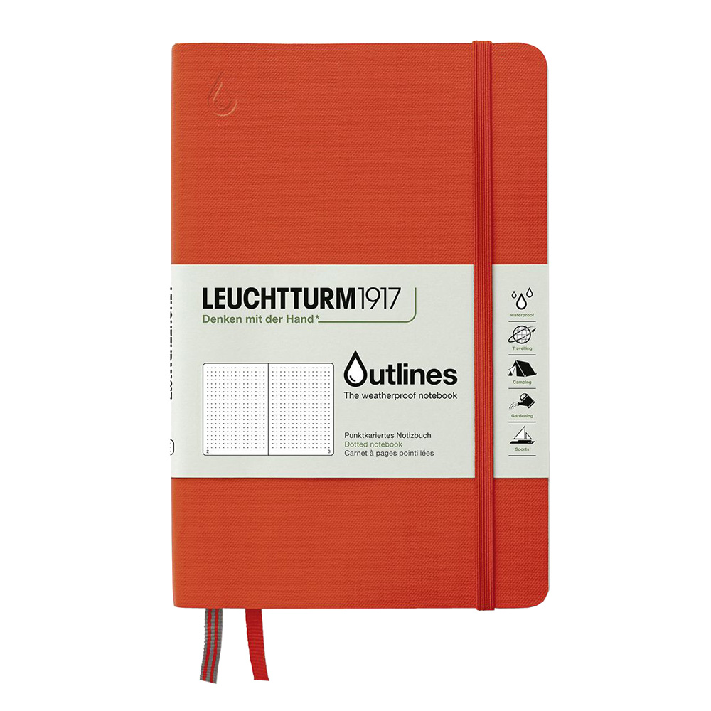 Leuchtturm1917 Outlines Notebook B6 Dotted - Orange